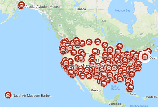 Aviation Museums Map – Mike Kloch Aviation Consulting